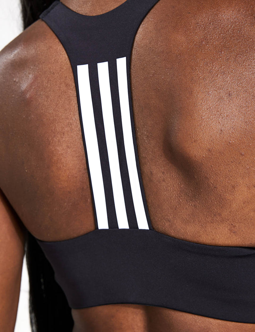 adidas | Powerimpact Training Medium Bra - Black | The Sports Edit