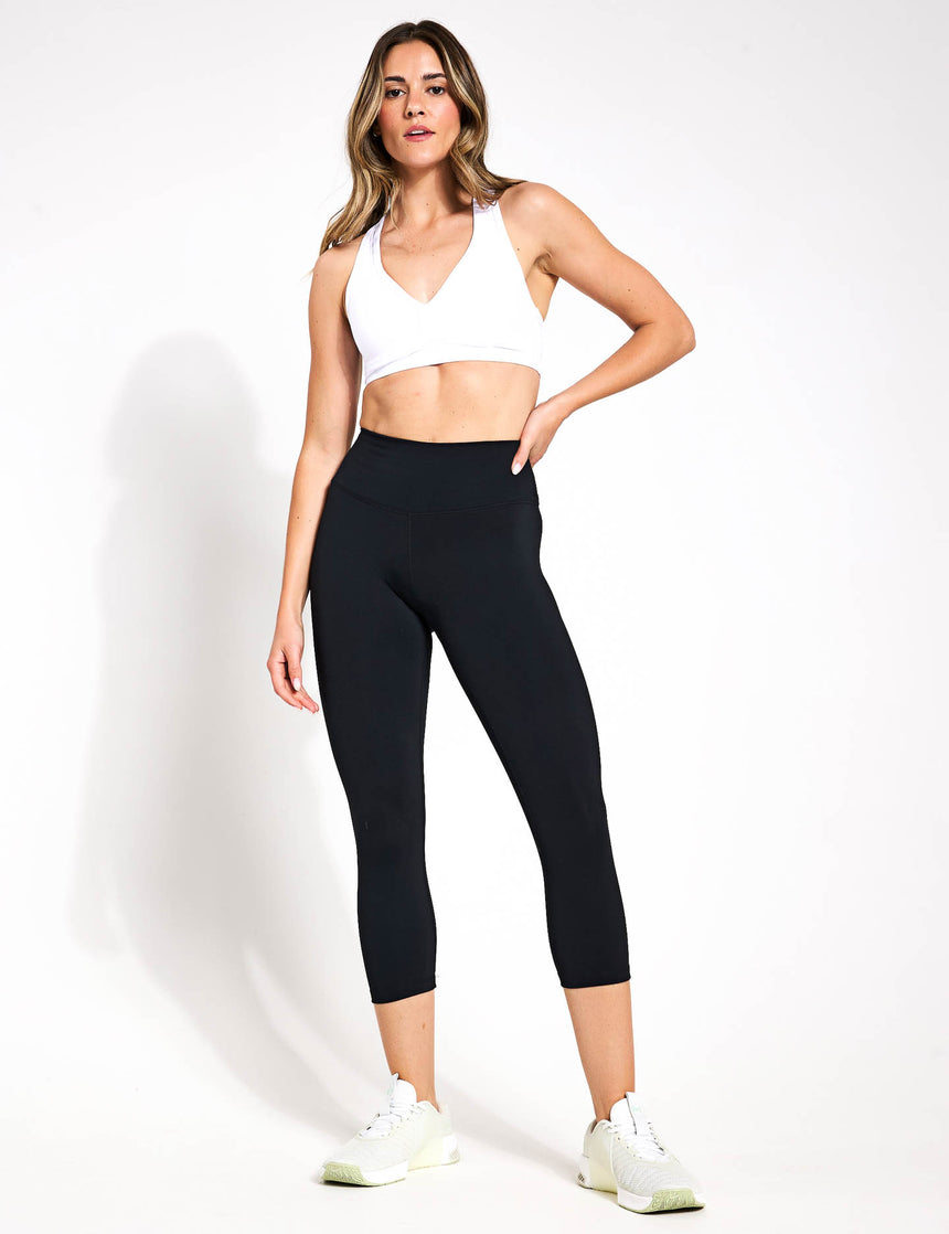 Nike | One High Waisted Crop Leggings - Black | The Sports Edit