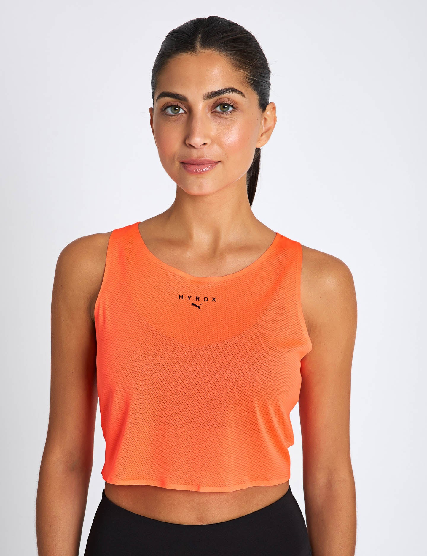 PUMA | Puma x Hyrox Ultraspun Crop Tank -Glowing Red | The Sports Edit