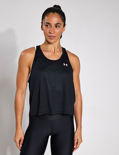 Under Armour | UA Tech Swing Tank - Black/White | The Sports Edit