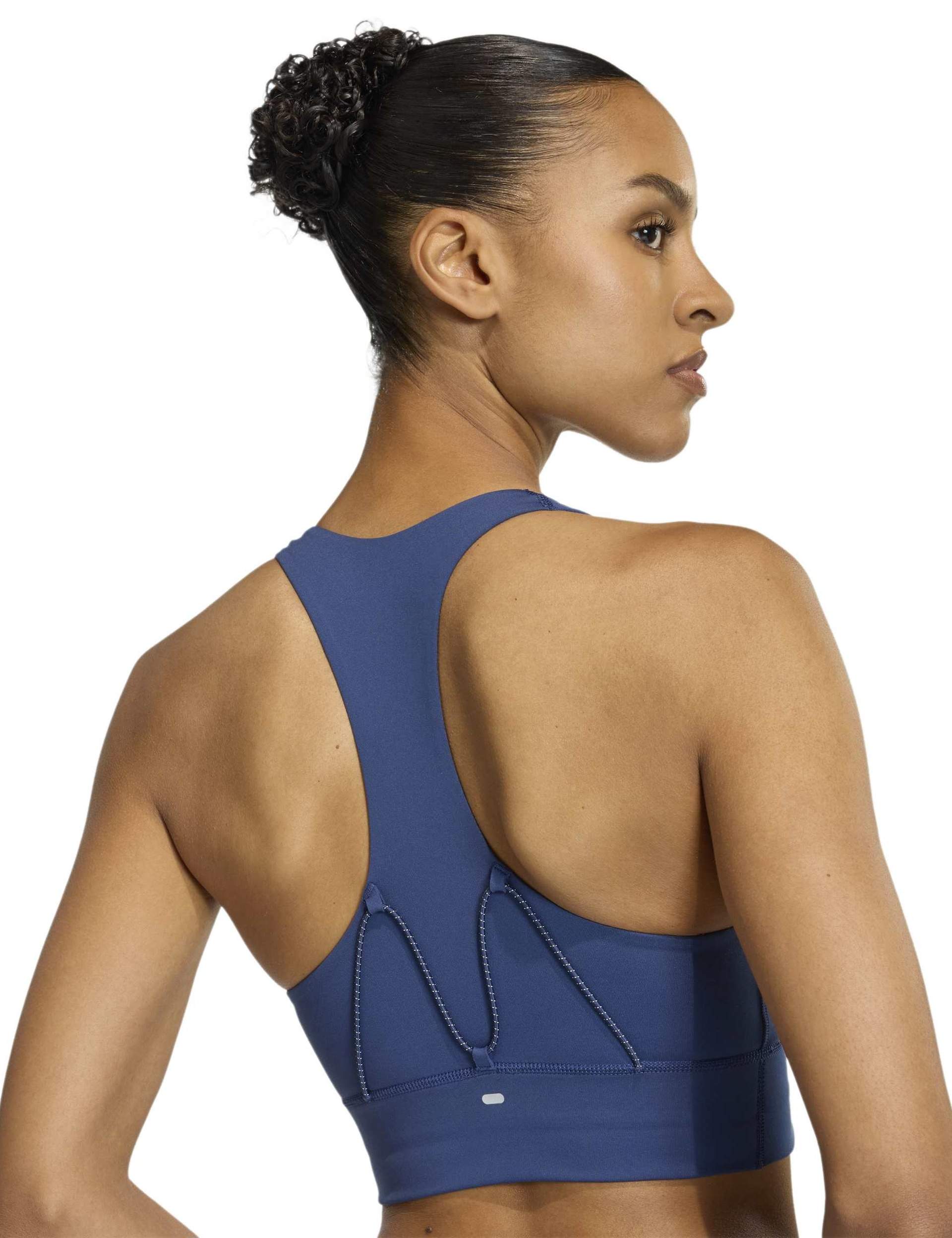 adidas | adi365 Running Pocket Medium Bra - Indigo | The Sports Edit