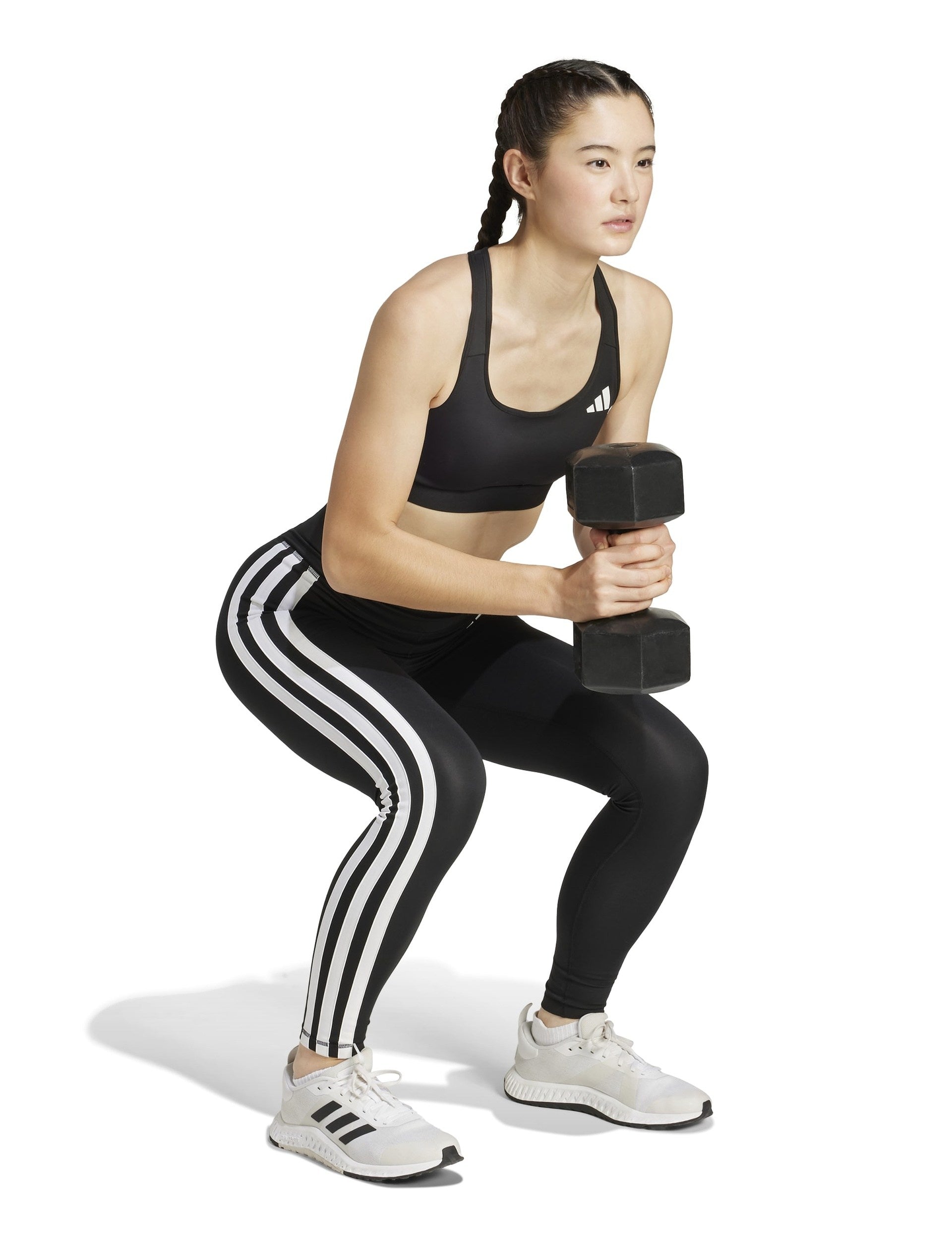 adidas | Optime Essentials 7/8 Leggings - Black | The Sports Edit