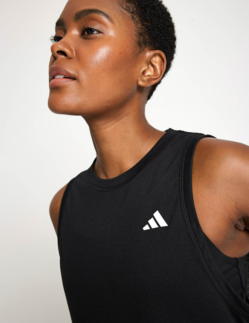 adidas | Train Essentials Boxy Workout Tank - Black | The Sports Edit