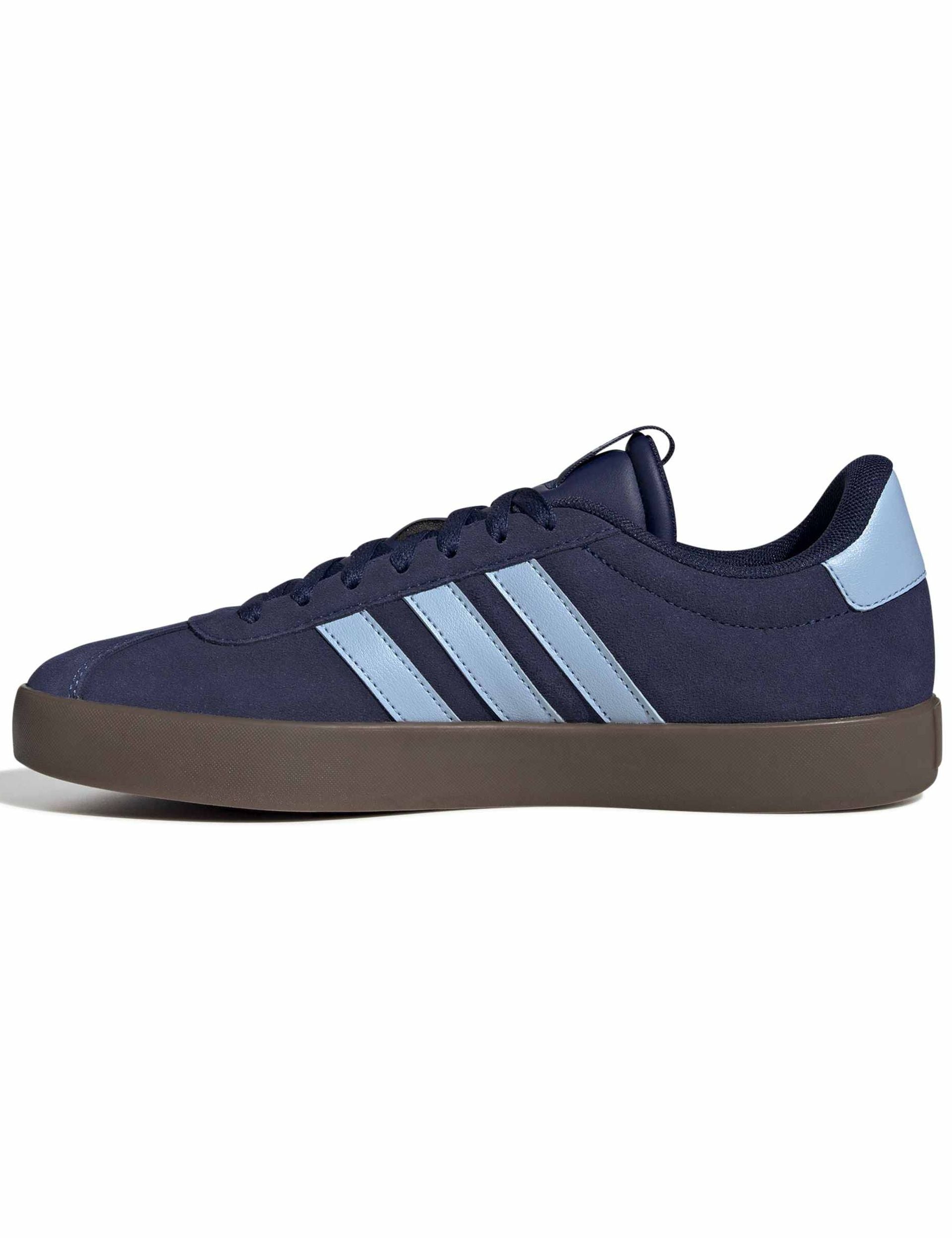 Adidas | VL COURT 3.0 Shoes - Dark Blue/Clear Sky | The Sports Edit