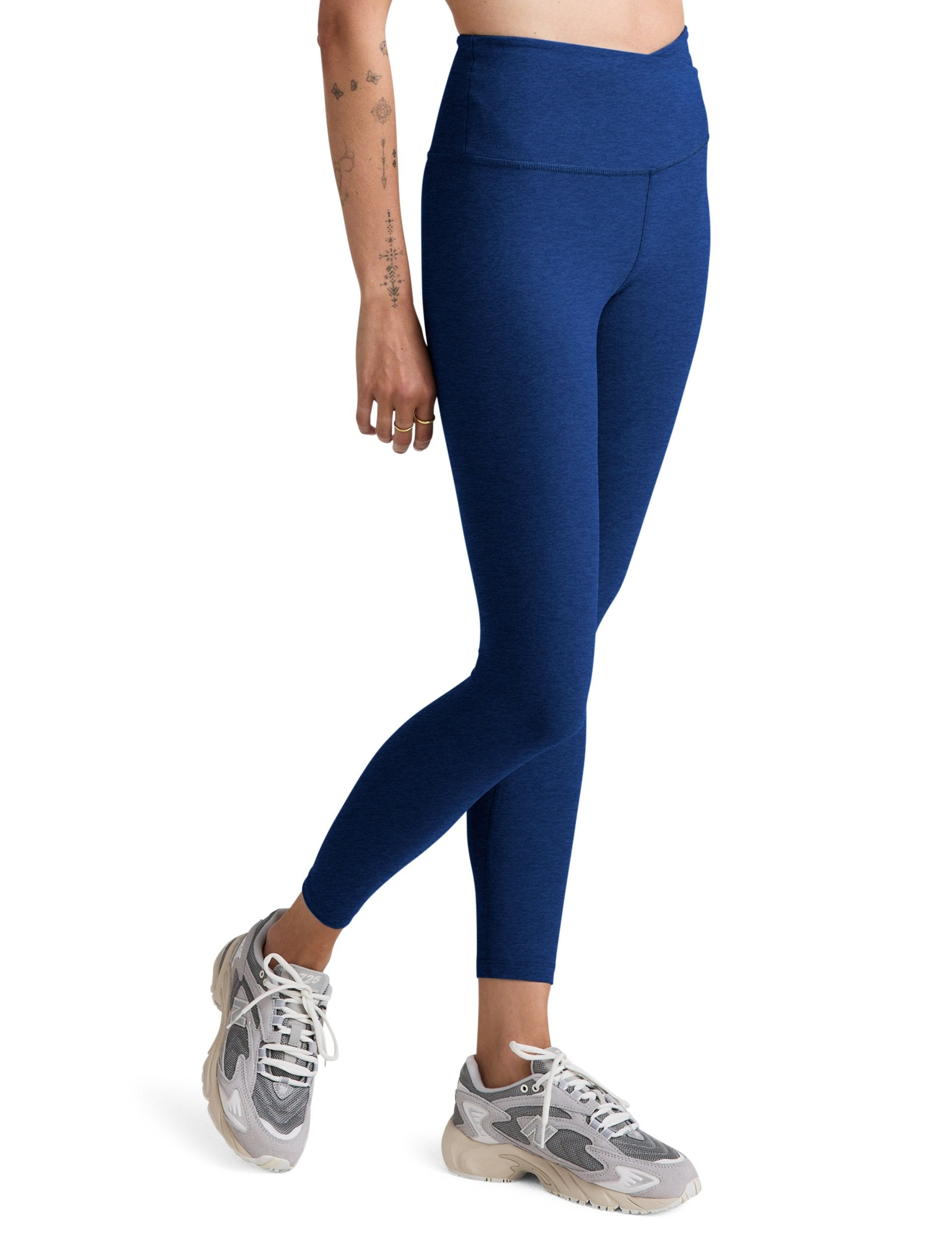 Beyond Yoga | At Your Leisure Midi Legging - Marine | The Sports Edit