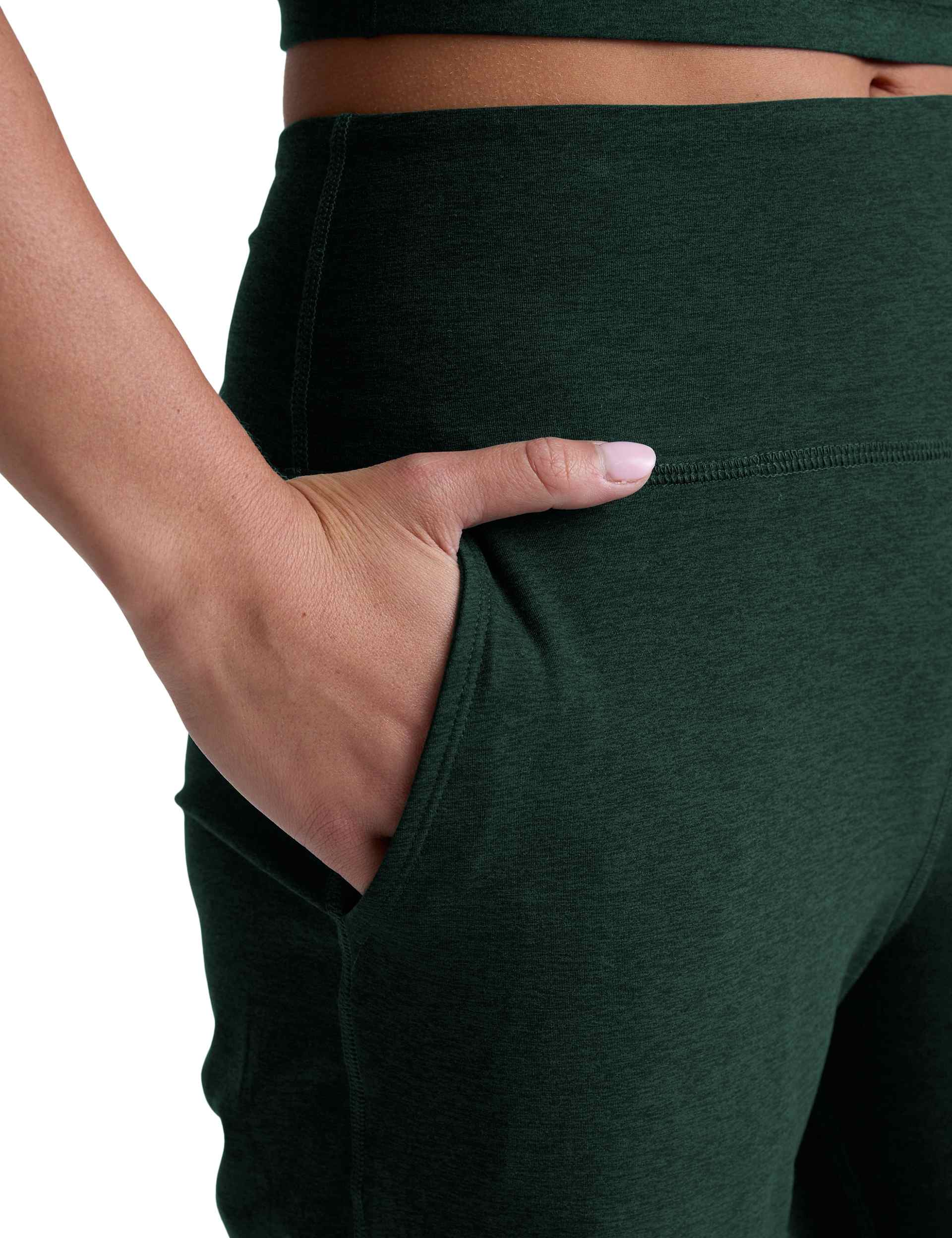 Beyond Yoga | Laid Back Wide Leg Pant - Spruce Green | The Sports Edit