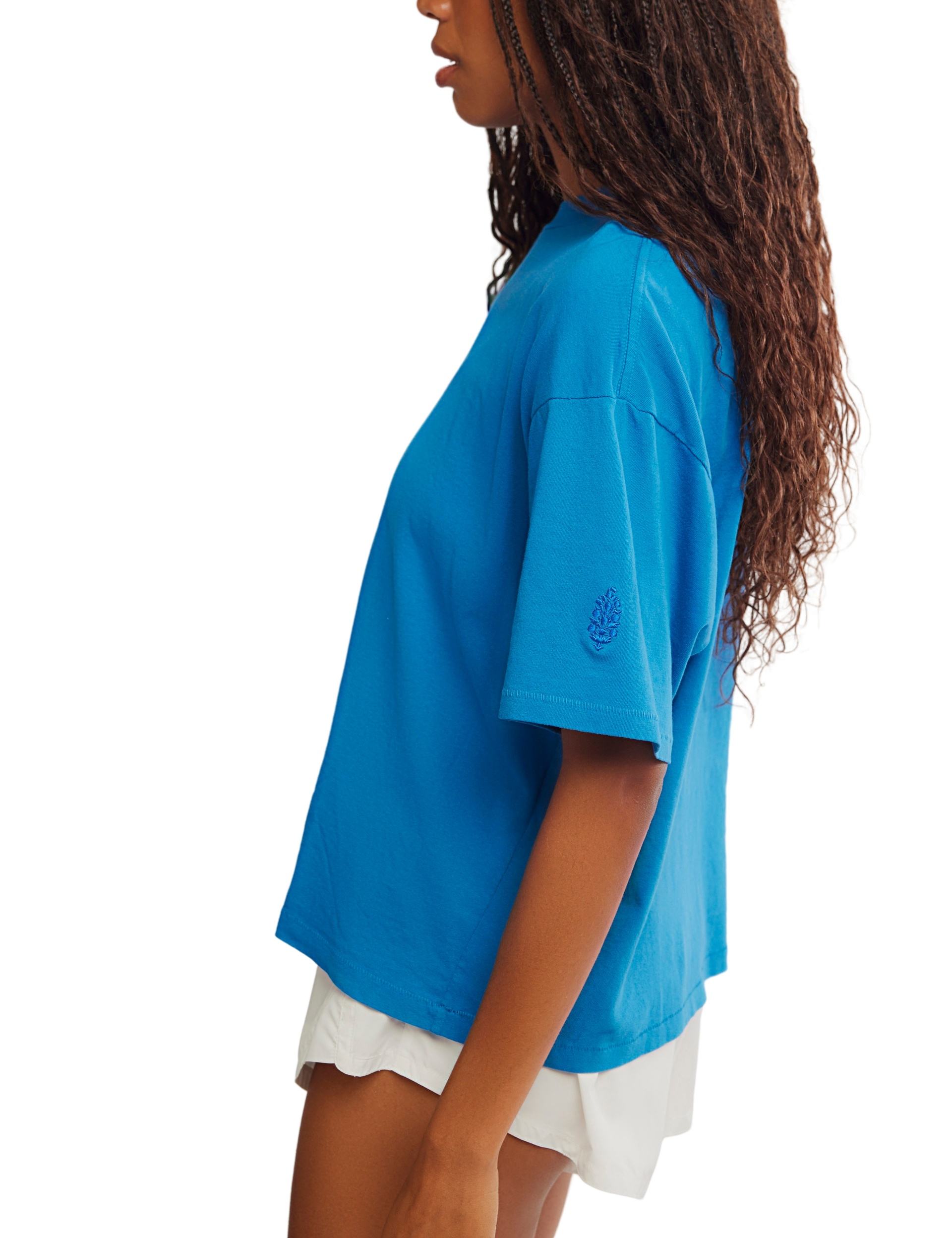 FP Movement | Tackle Tee - Light Cobalt | The Sports Edit