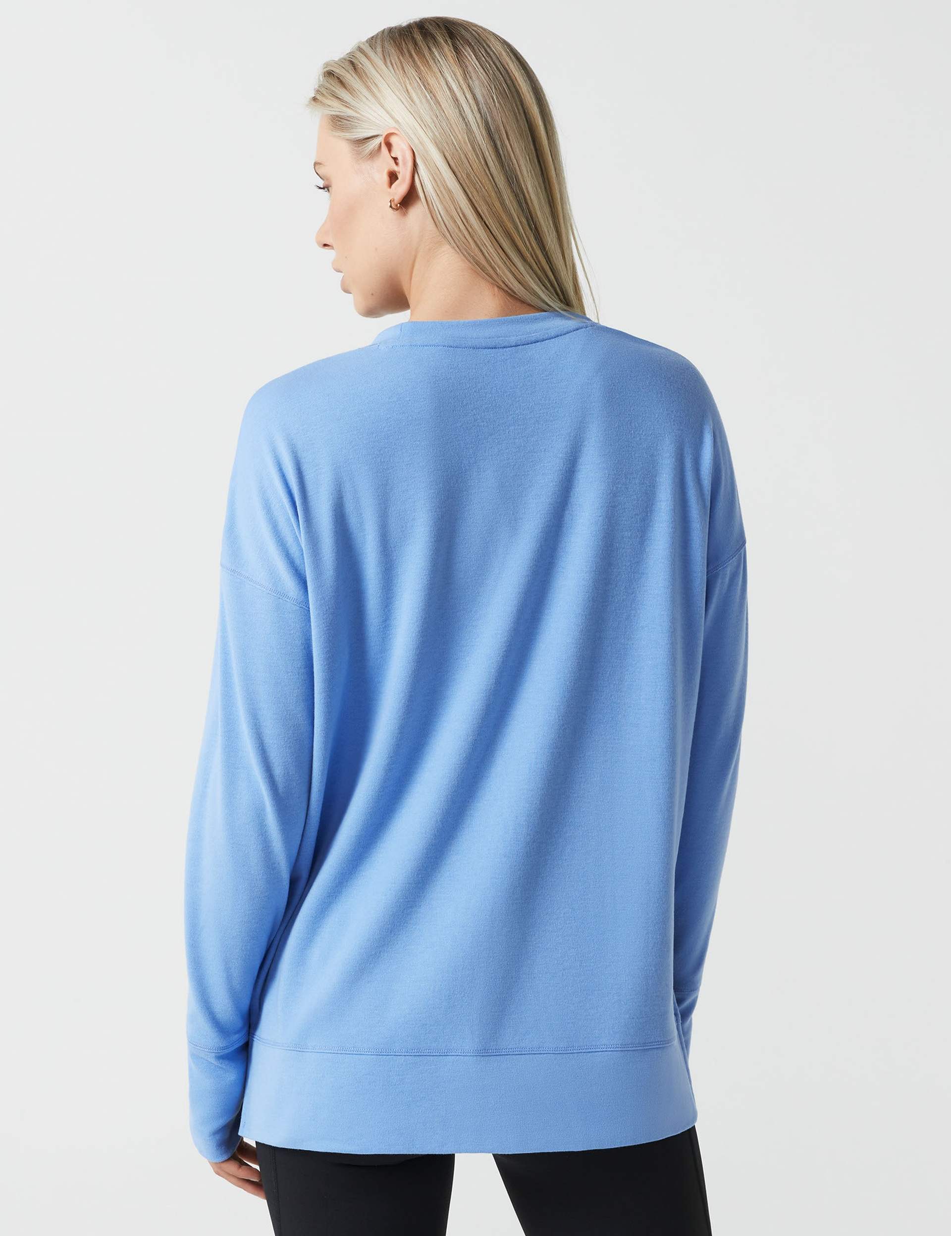 Lilybod | Shelby Sweat - Azure Blue | The Sports Edit