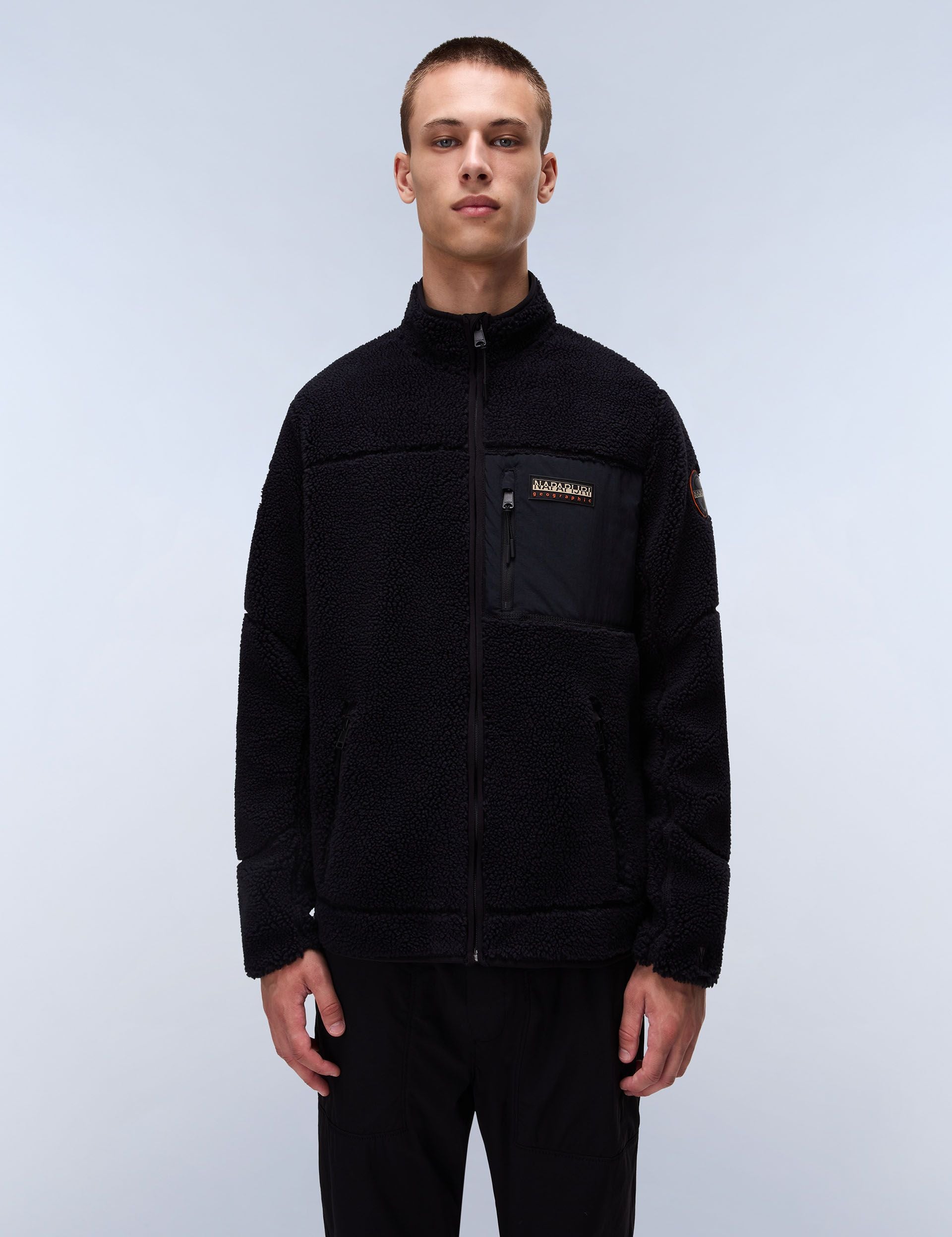 Napapijri | Yupik Full-Zip Fleece - Black | The Sports Edit