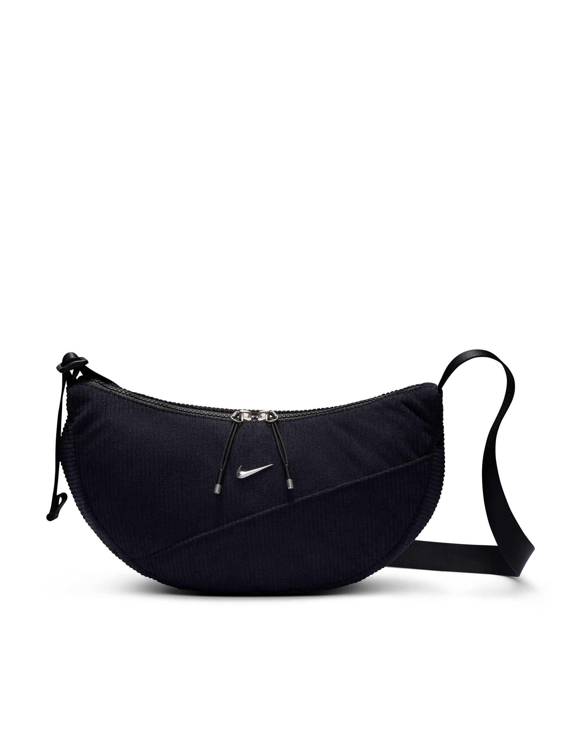 Nike | Crescent Crossbody Bag - Black/Silver | The Sports Edit