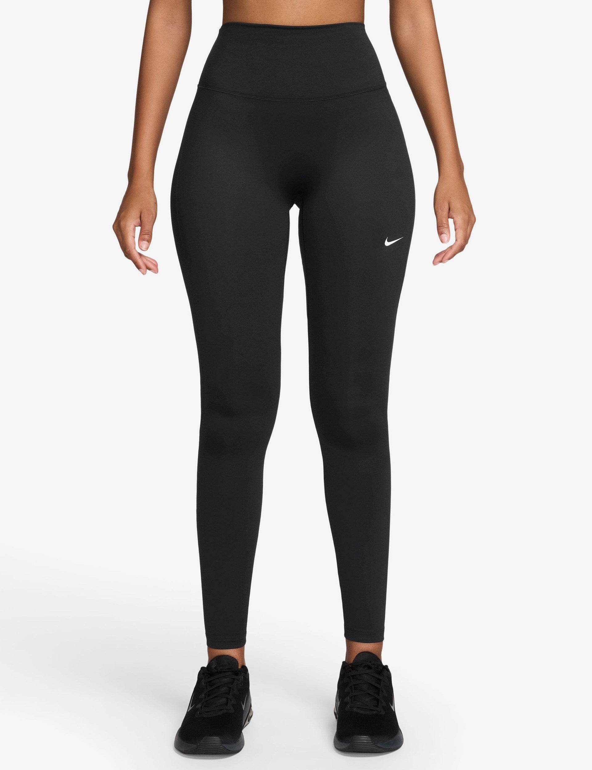 Nike | One Seamless Front High Leggings - Black | The Sports Edit