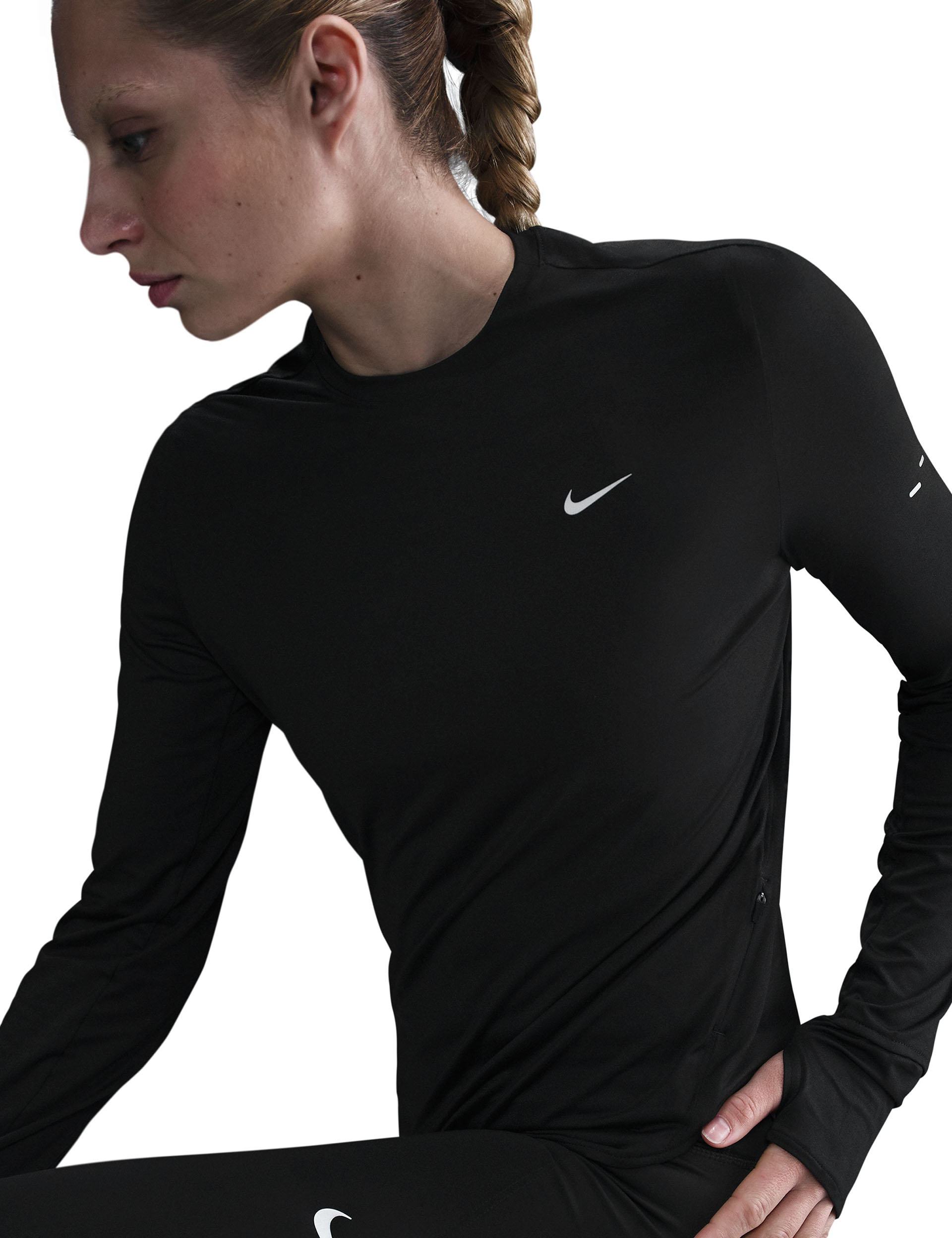 Nike | Swift UV Long-Sleeve Running Top - Black | The Sports Edit