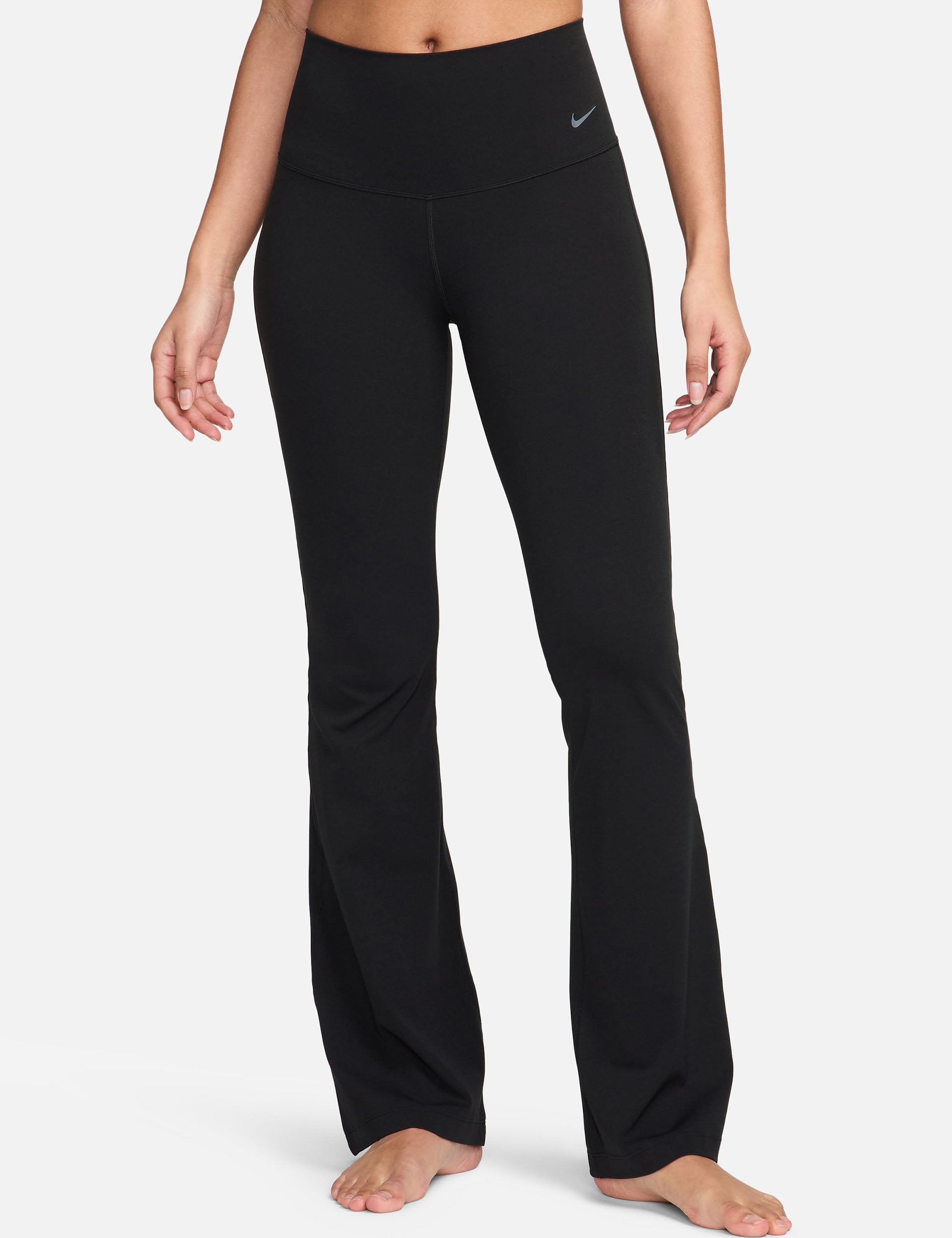 Nike | Zenvy High Waisted Flared Leggings - Black | The Sports Edit