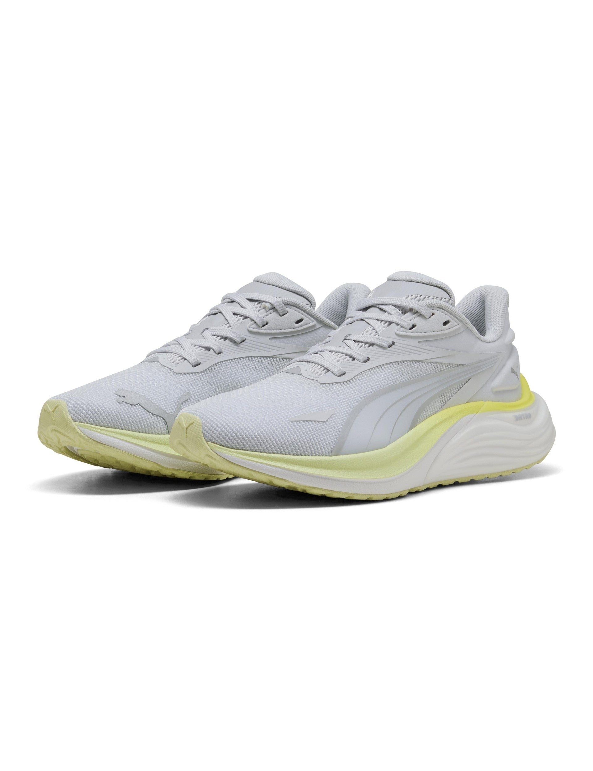 PUMA | Electrify NITRO 4 Running Shoes - Silver/Plum | The Sports Edit