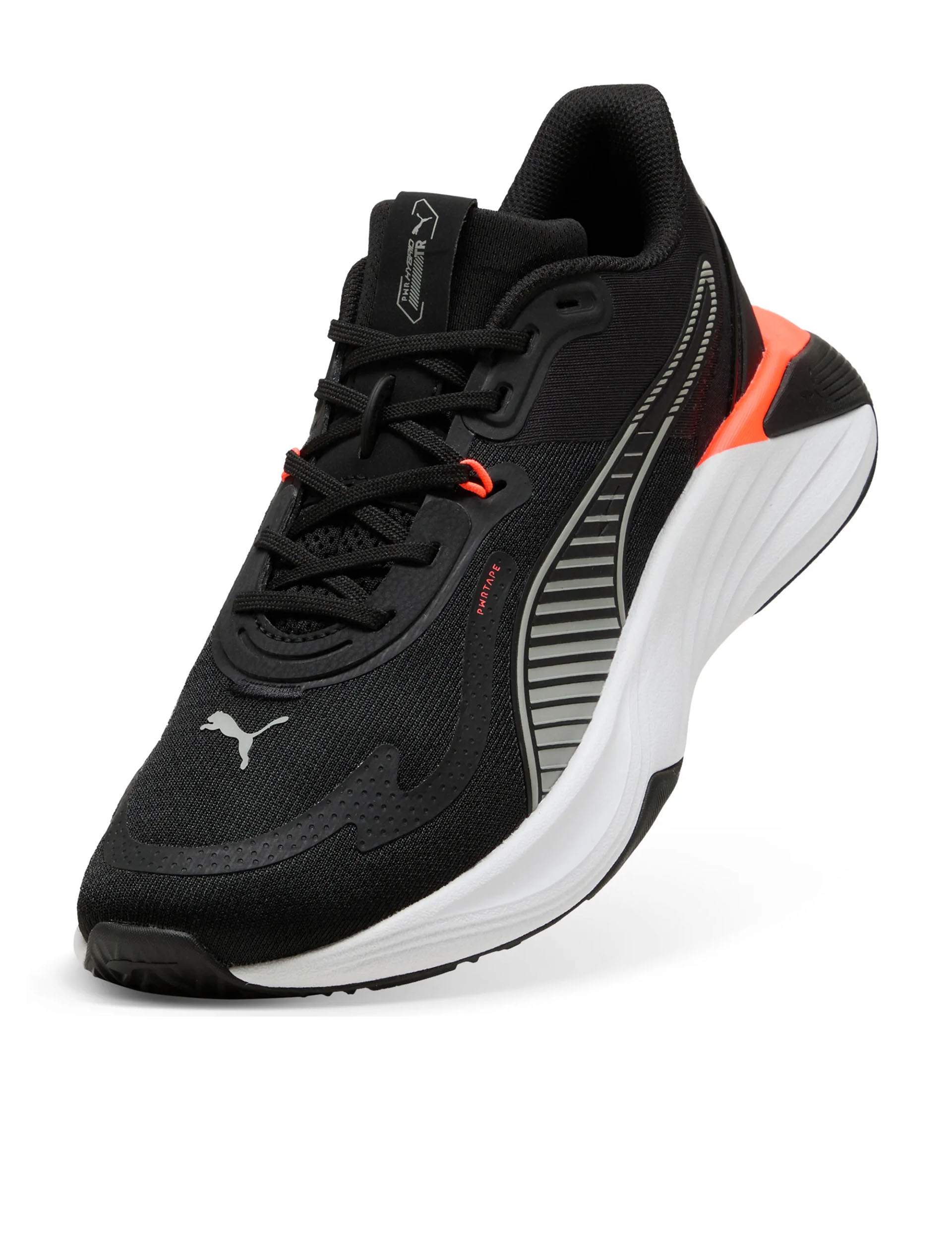 Puma | PWR Hybrid TR - Black/White/Red/Gray | The Sports Edit