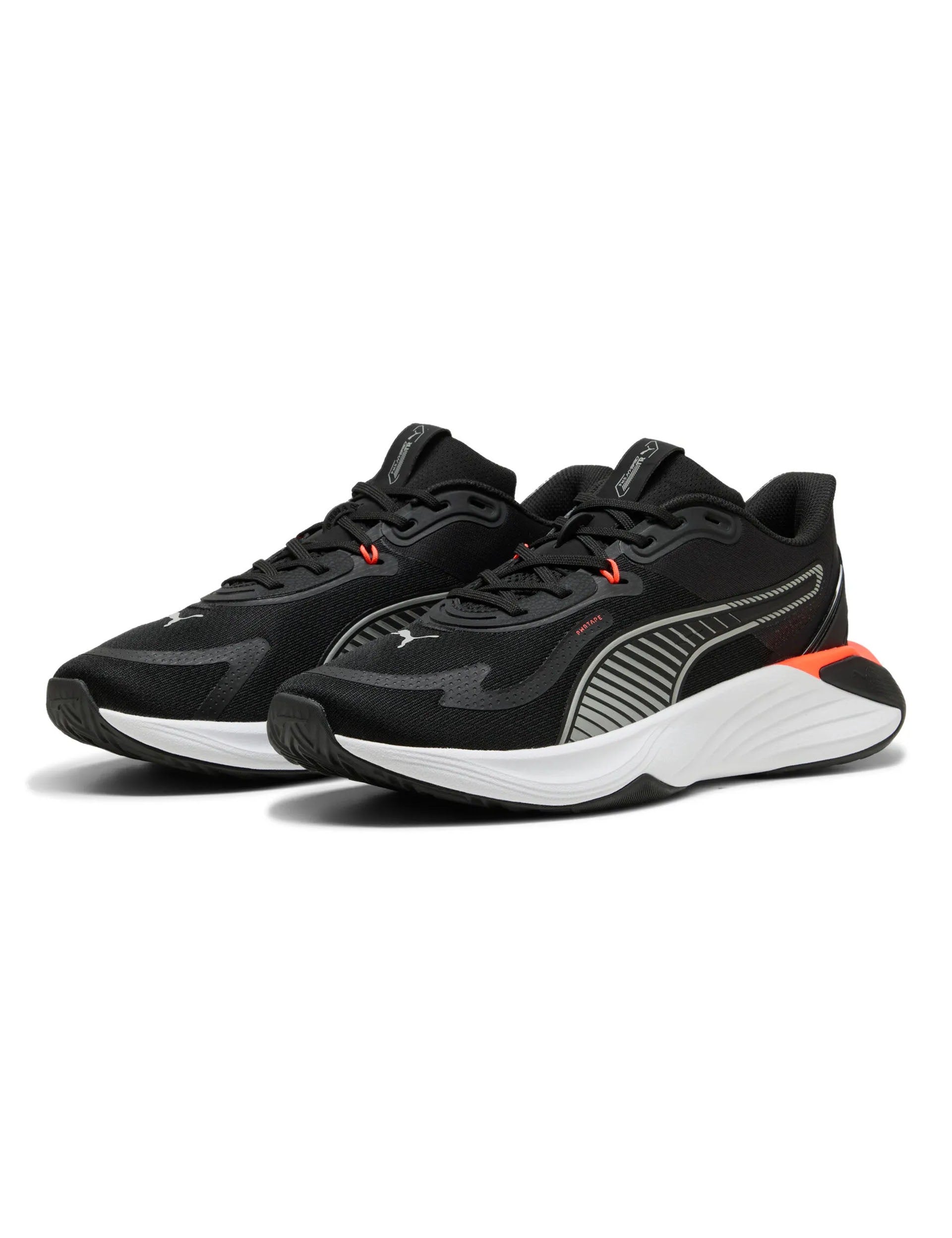 Puma | PWR Hybrid TR - Black/White/Red/Gray | The Sports Edit