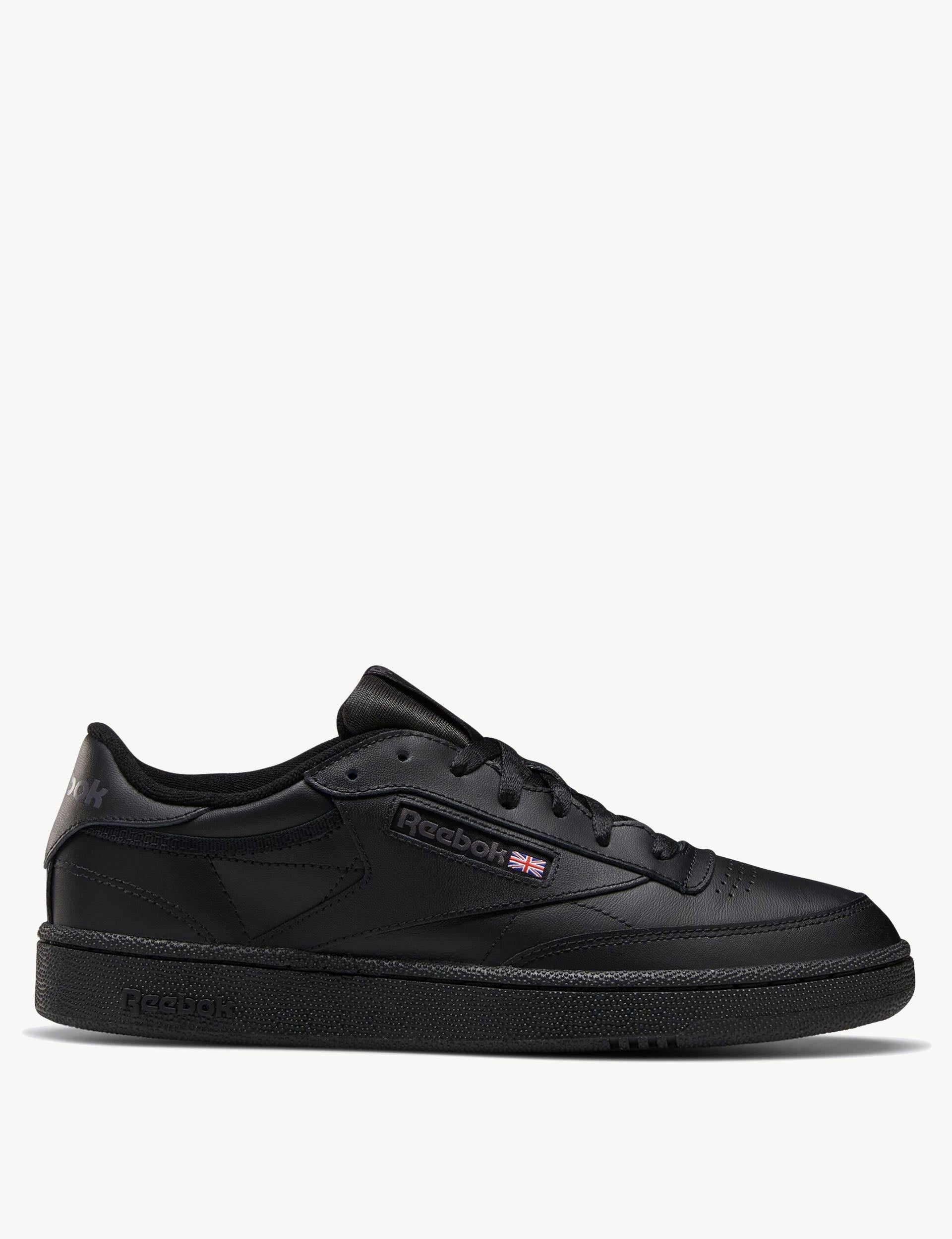 Reebok | Club C 85 Shoes - Intense Black/Charcoal | The Sports Edit