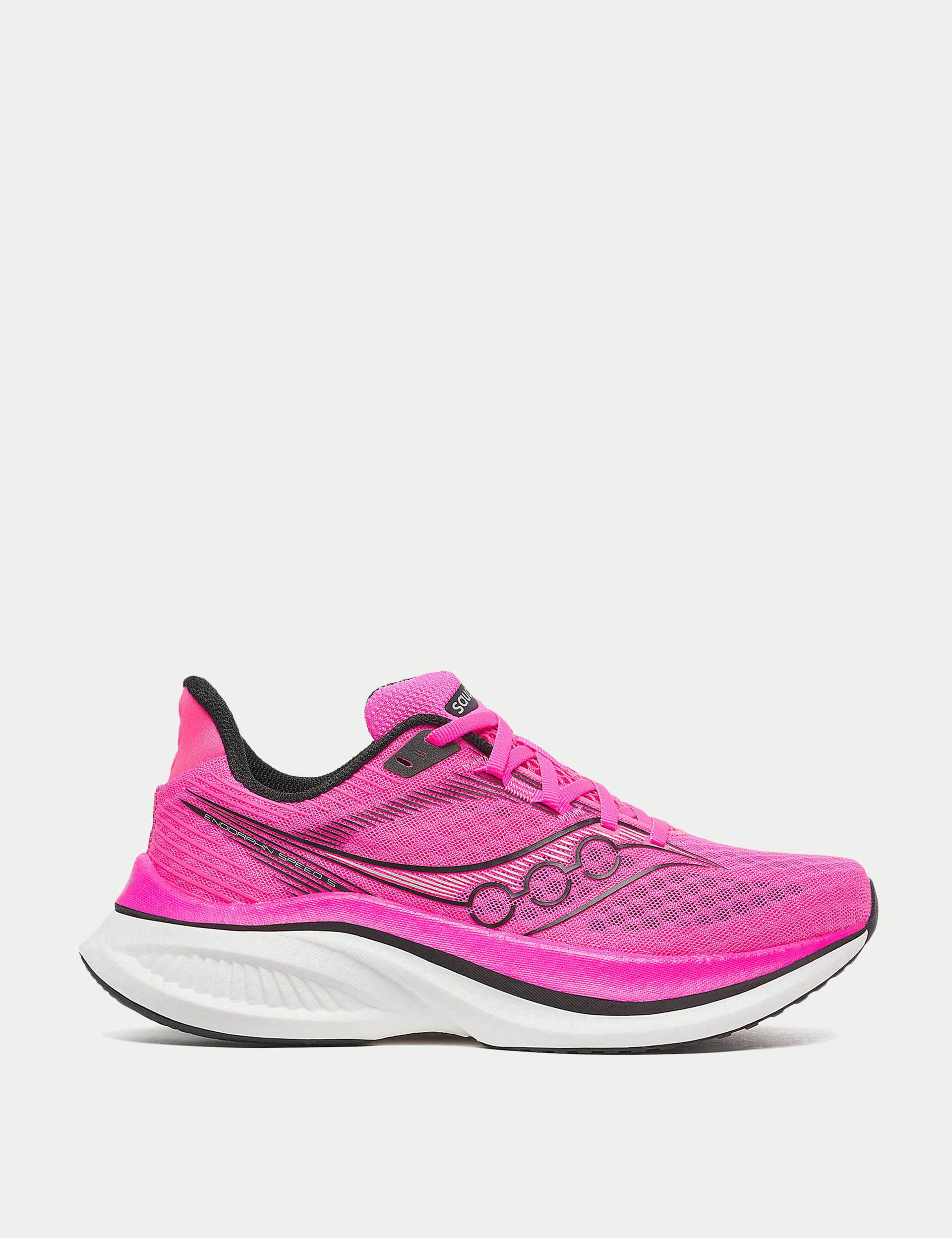 Saucony | Endorphin Speed 5 - Shock/Black | The Sports Edit