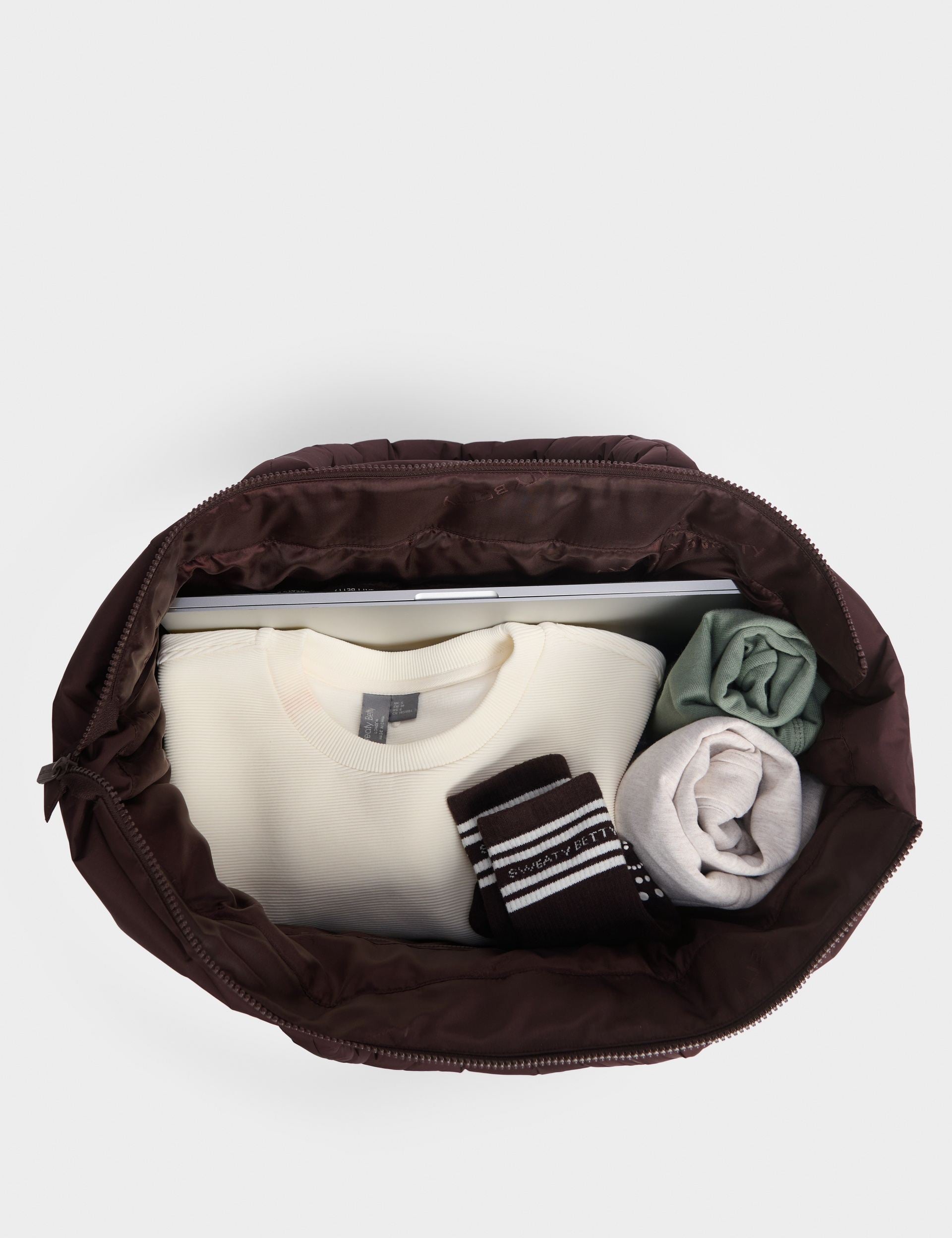 Sweaty Betty | Nimbus Cloud Tote Bag - Sable Brown | The Sports Edit