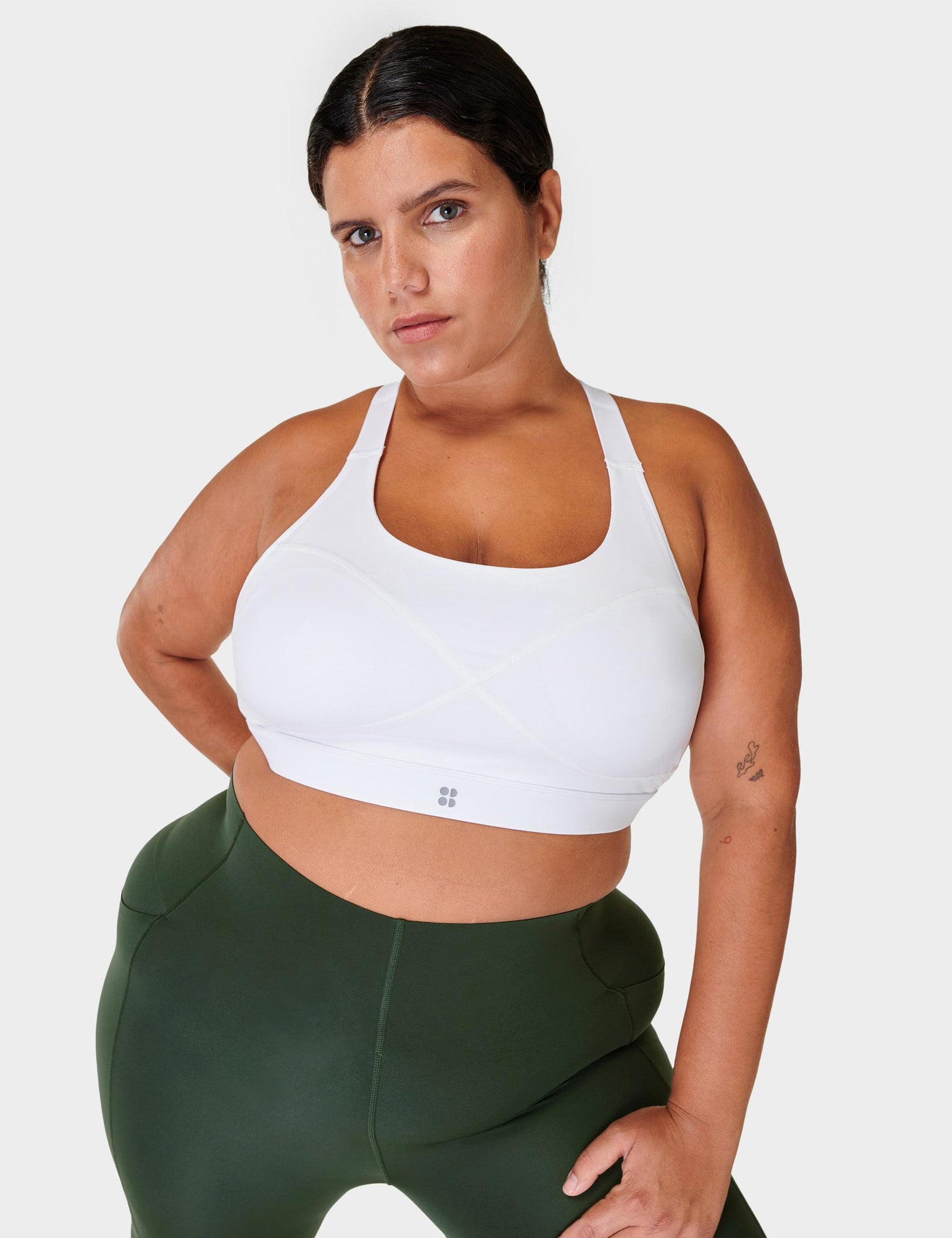 Sweaty Betty | Power Medium Support Bra - White | The Sports Edit