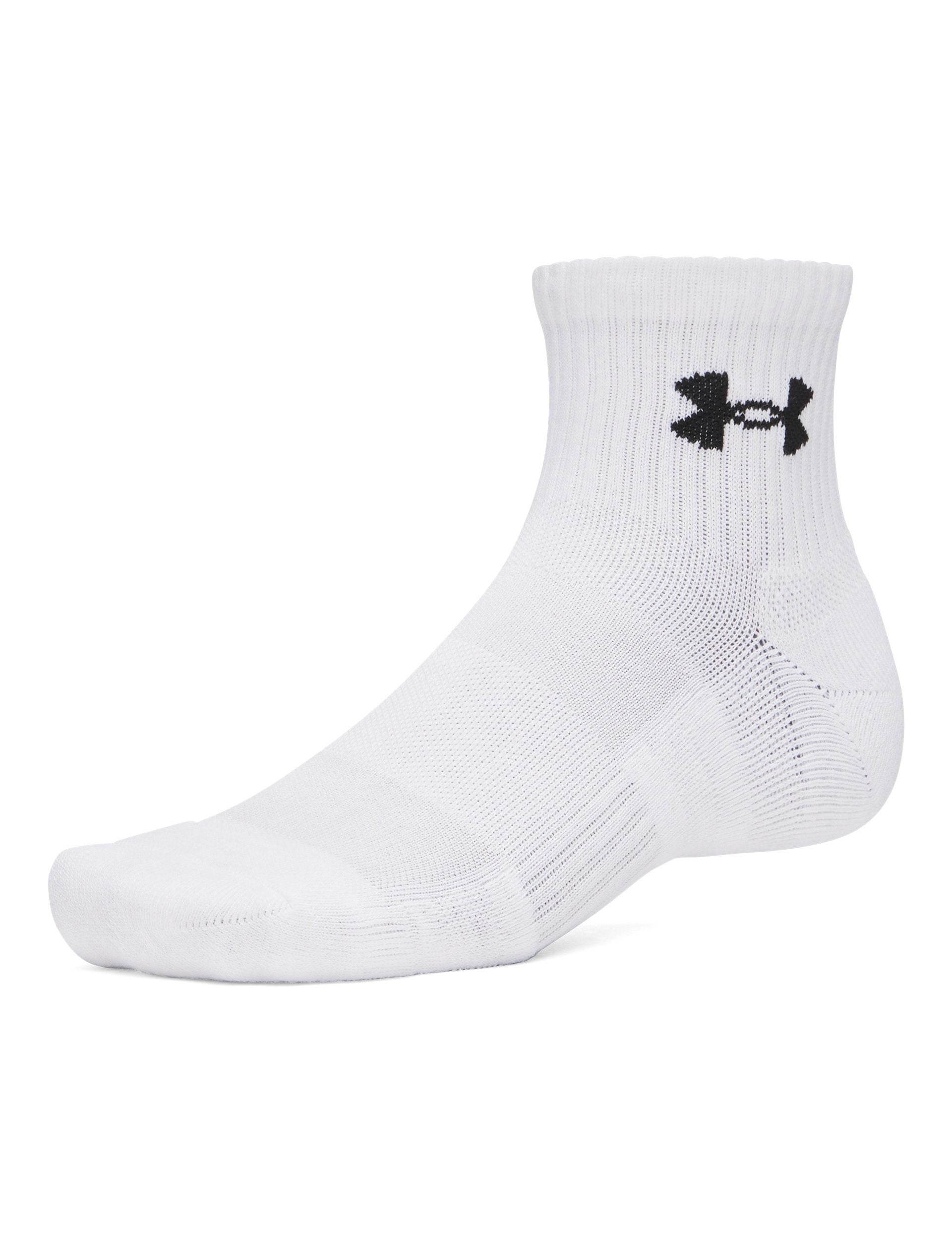 Under Armour | Performance Cotton 1/4 Socks - White | The Sports Edit