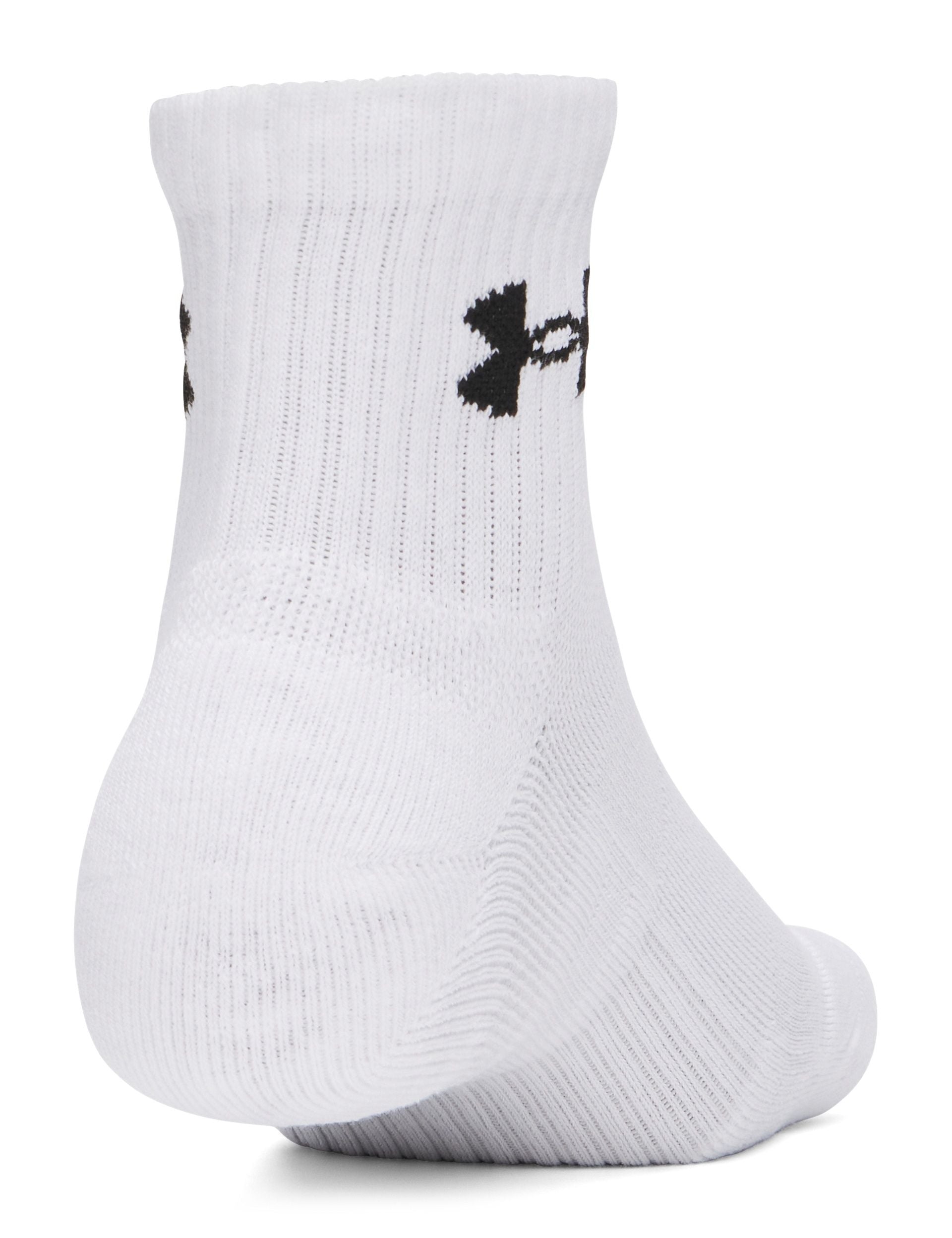 Under Armour | Performance Cotton 1/4 Socks - White | The Sports Edit